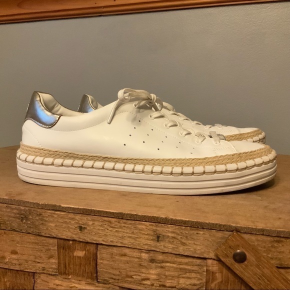 Sam Edelman | Shoes | Sam Edelman Leather Perforated Platform Sneaker ...